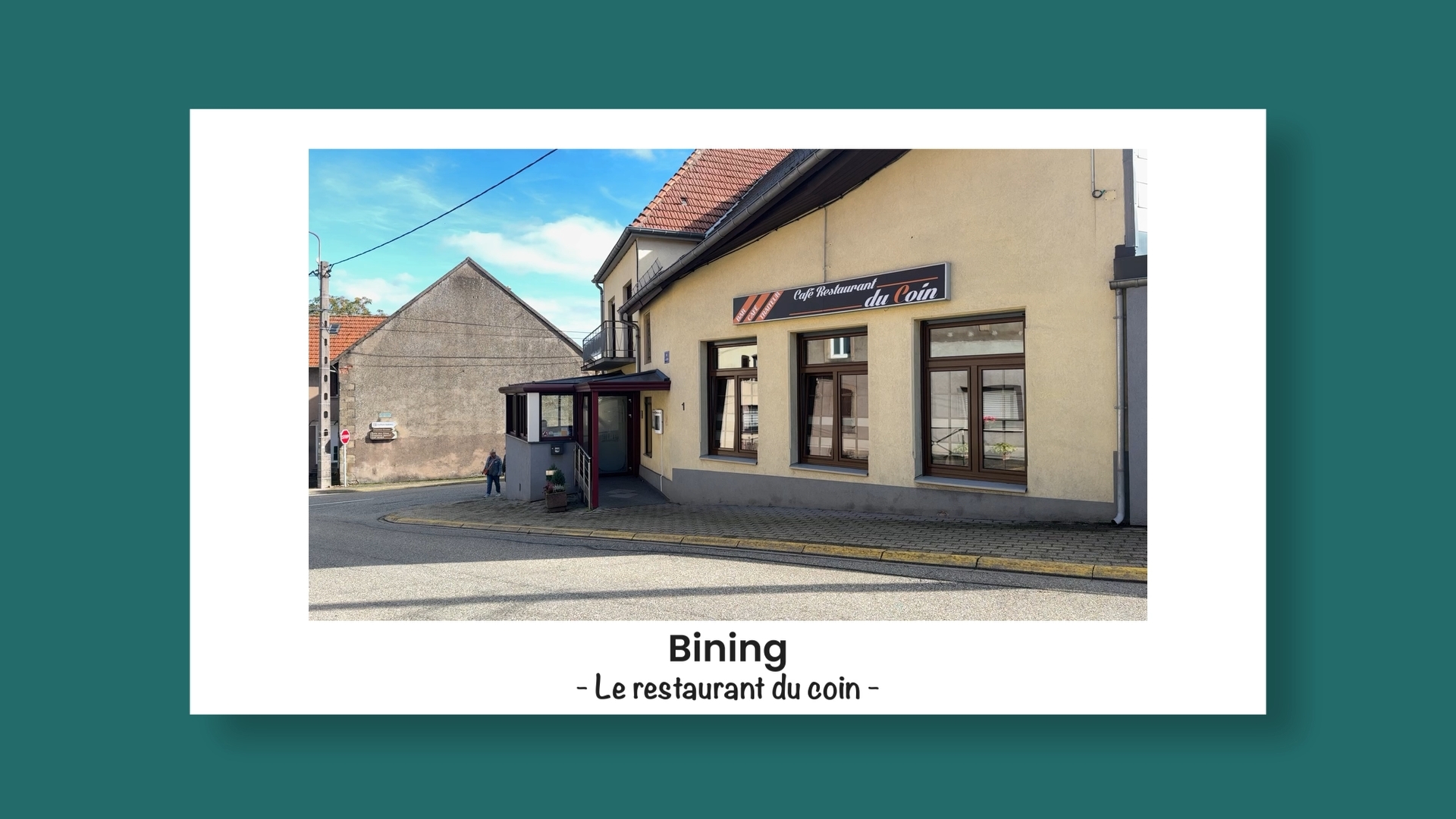 Hop'la, la carte postale : Le restaurant du coin, une histoire de ...